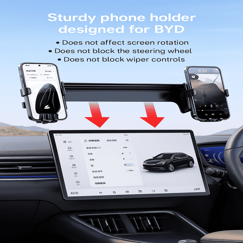 BYD 15.6"/12.8" Rotating Screen Phone Holder – Dual-Sided & Secure ...